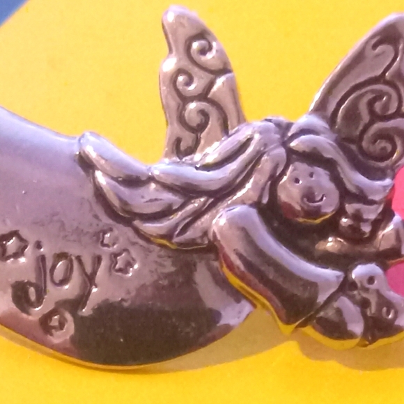 Vintage | Jewelry | Vintage Silver Angel Brooch | Poshmark